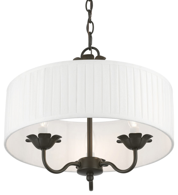 Livex Lighting 41773 Edinburgh 3 Light 16"W Taper Candle Pendant ...