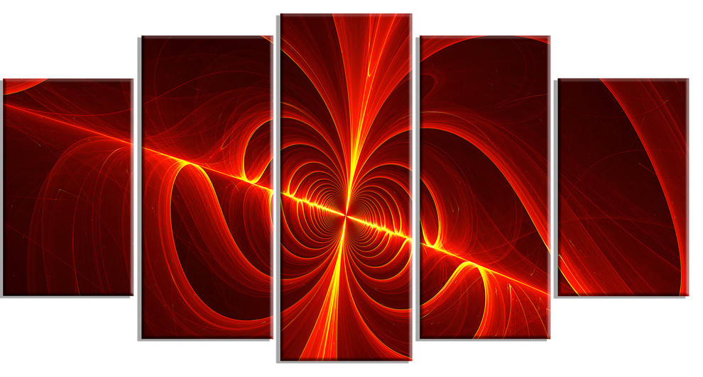 "Red Laser" Canvas Painting - Modern - Prints And Posters - by Design ...