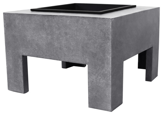 Astella Monolith Fire Nook - Industrial - Fire Pits - by Astella | Houzz