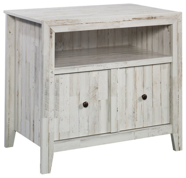 Pemberly Row Engineered Wood Lateral File Cabinet in White Plank ...