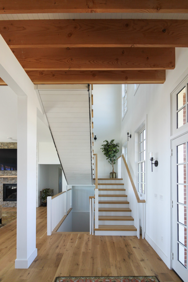 91_U-Shaped Floating Staircase Surrounded by Bucolic Mountain Views ...