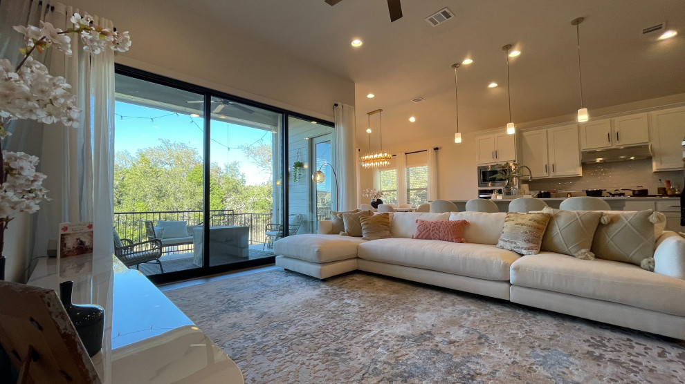 Modern & Chic Leander Home - Moderne - Salle de Séjour - Austin - par ...