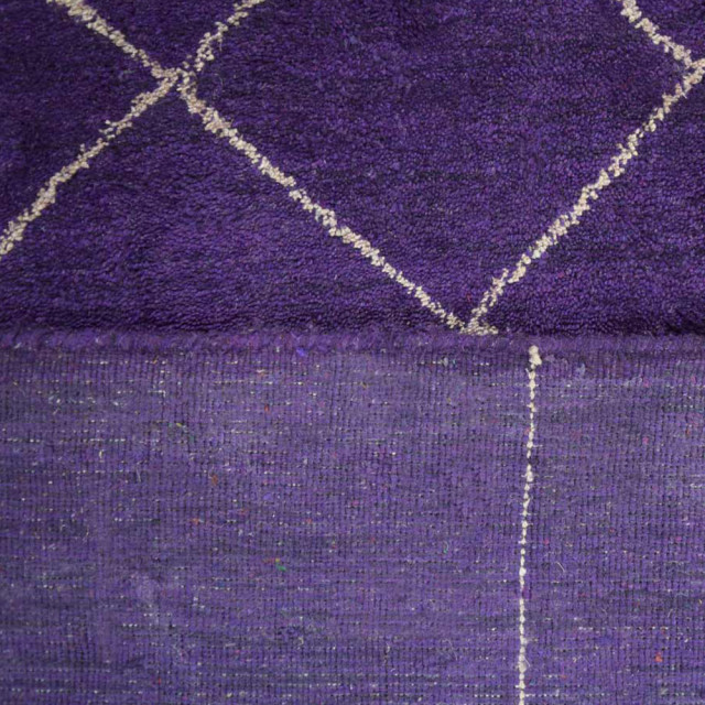 Hand Knotted Loom Silk Mix Area Rug Contemporary Purple LSM122 ...