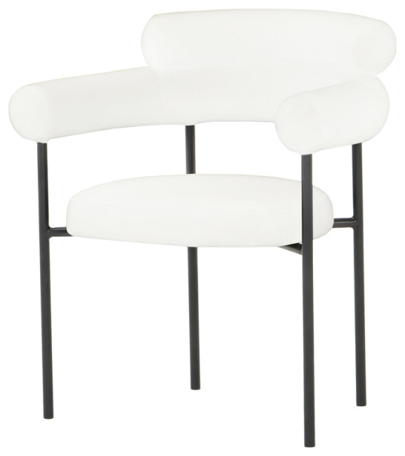 Portia Oyster Dining Chair - Midcentury - Dining Chairs - by Nuevo | Houzz