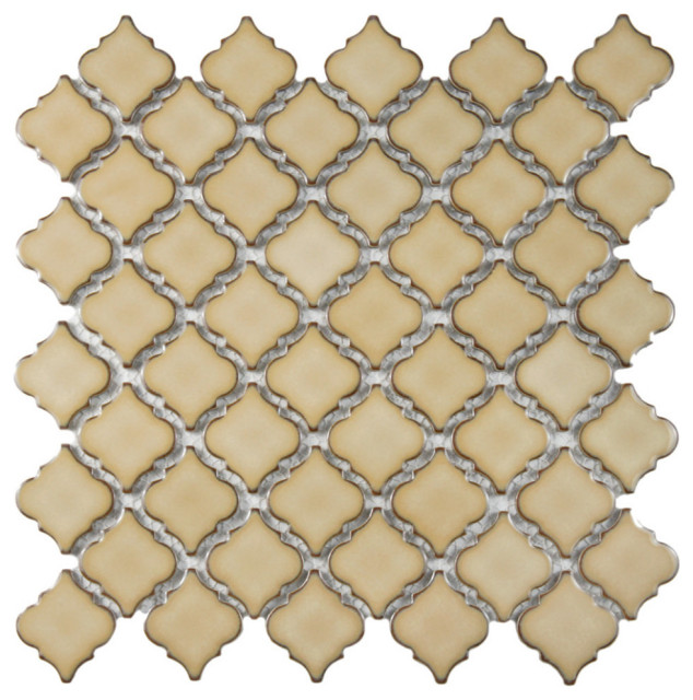 Hudson Tangier Porcelain Mosaic Floor and Wall Tile, Caffe, Sample ...