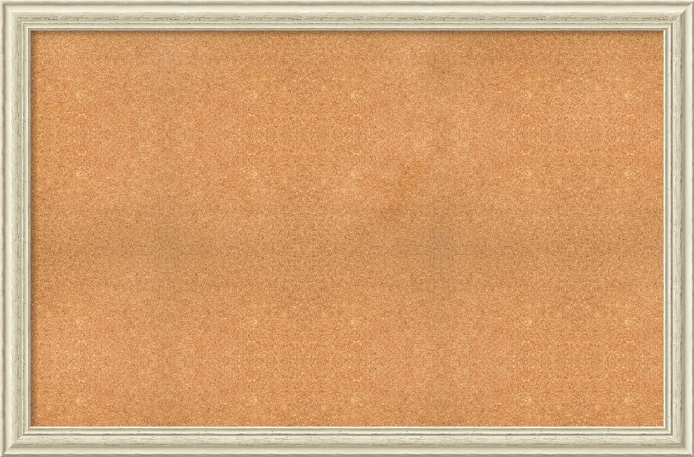 Framed Cork Board, Choose Your Custom Size, XL OS Country White Wash ...