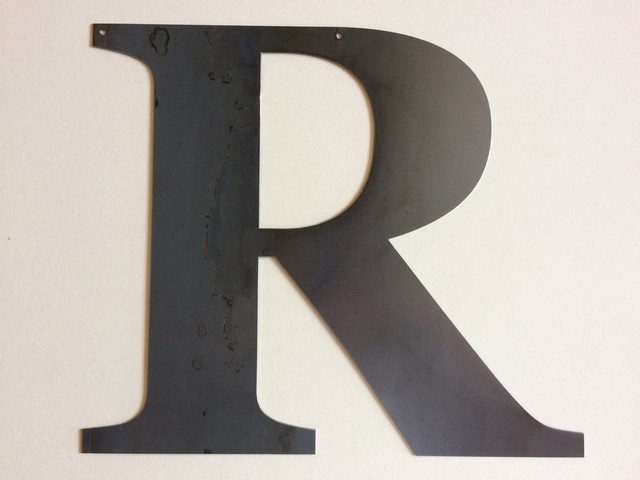 Rustic Large Letter "R", 18" - Contemporary - Wall Letters - by ...