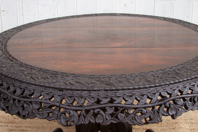 Exceptional Anglo Indian Round Table - Traditional - Dining Tables - by ...