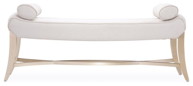 Aico Amini Malibu Crest Bed Bench in Chardonnay - Contemporary ...