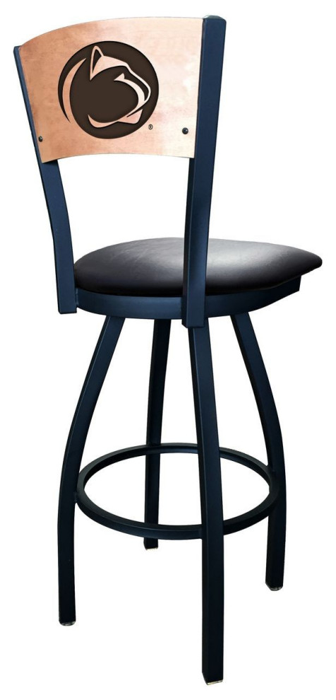 Holland L038 Engraved Penn State 36" Swivel Bar Stool - Black/Vinyl ...