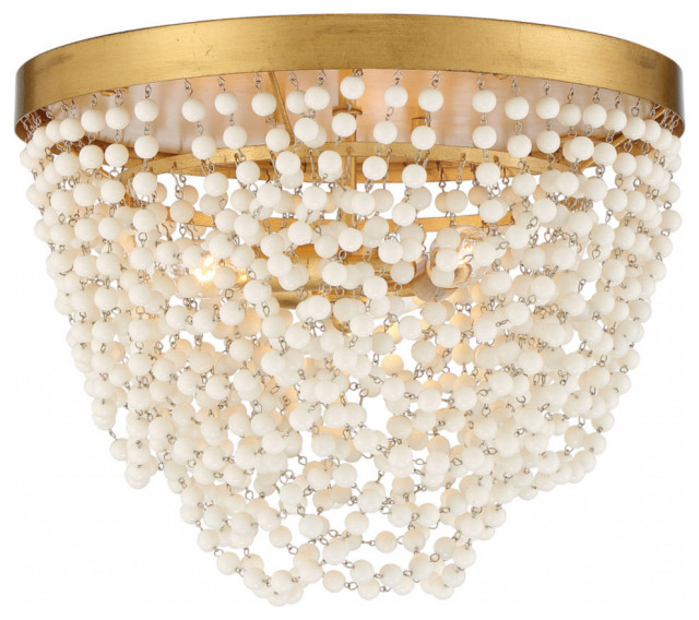 Crystorama Fiona 3-Light Ceiling Mount Antique Gold - Contemporary ...