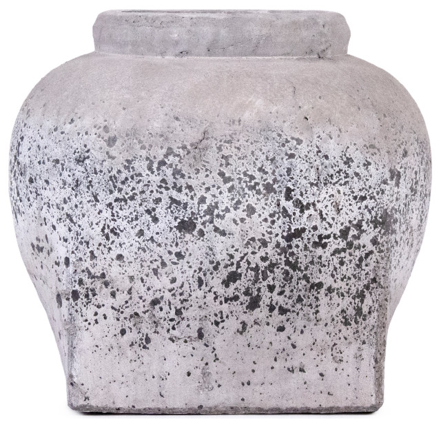 Large Stone Jar - Farmhouse - Vases - by Zentique, Inc. | Houzz