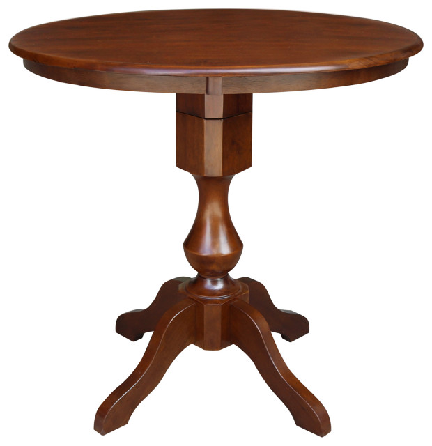 Round Top Pedestal Table, 36 Inch Round - Traditional - Dining Tables ...