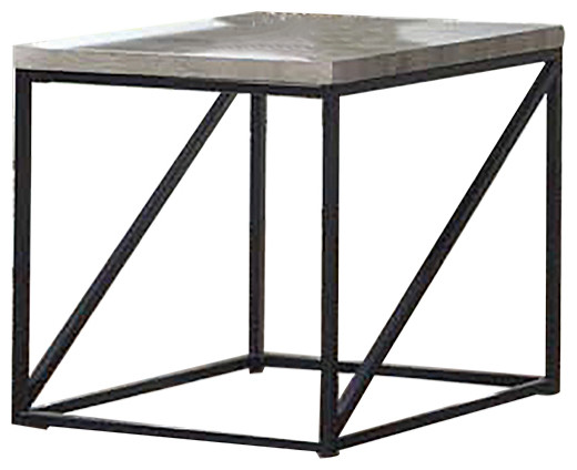 Square End Table, Sonoma Gray - Industrial - Side Tables And End Tables ...