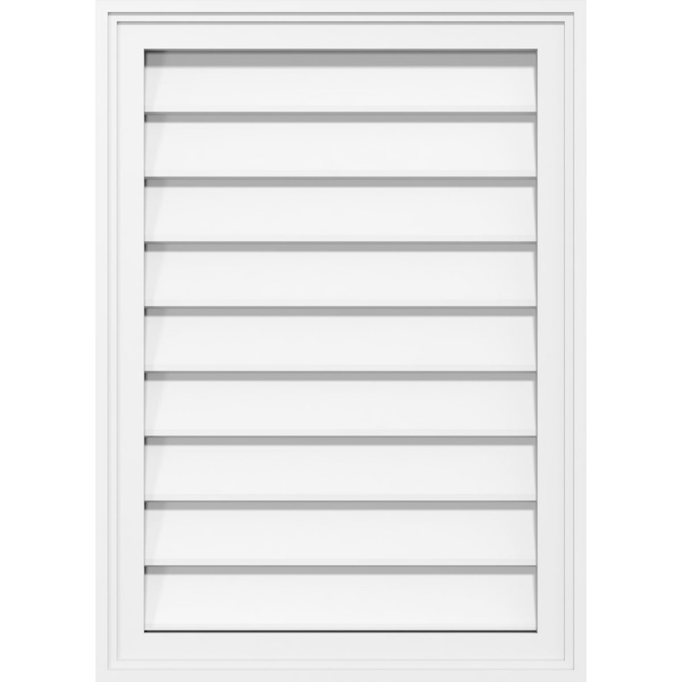 Vertical Surface Mount PVC Gable Vent, Non-Functional, 30Wx32H ...