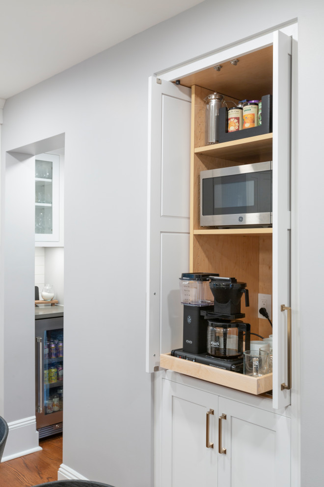 Coffee Bar Pull-Out - Transitional - Kitchen - New York - by ...