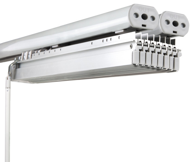 Nico 8-Panel Track Extendable Vertical Blinds 130-175"W, 116" H ...