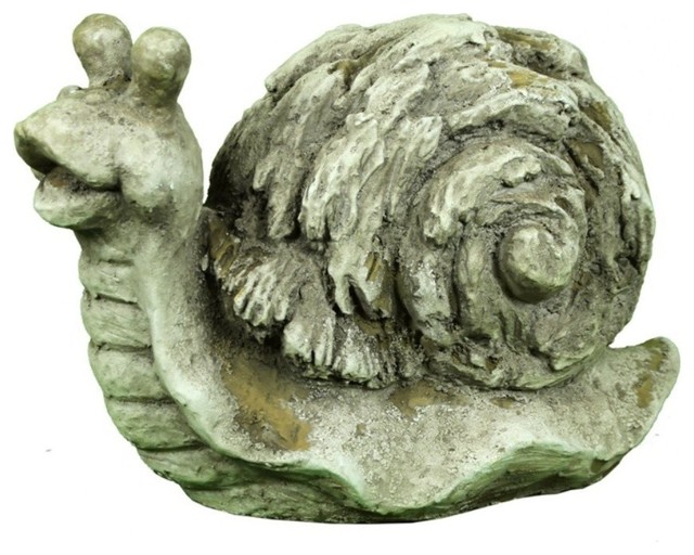 Distressed Finish Turtle Figurine, Ivory - Contemporary - Garden ...