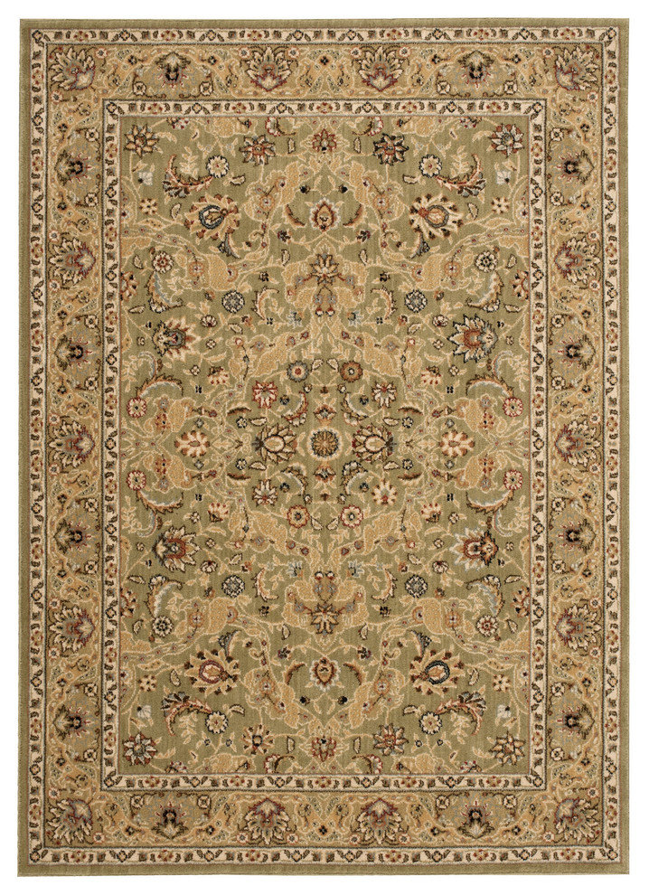 Nourison Lumiere "Empress Garden" Sage Area Rug, 5'3"x7'5 ...