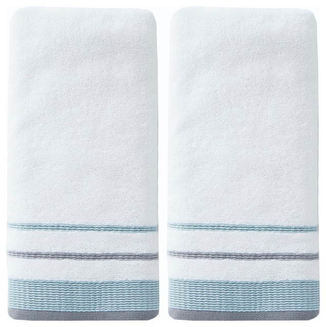 Go Round Hand Towel, Set of 2 - Contemporary - Bath Towels - by ...