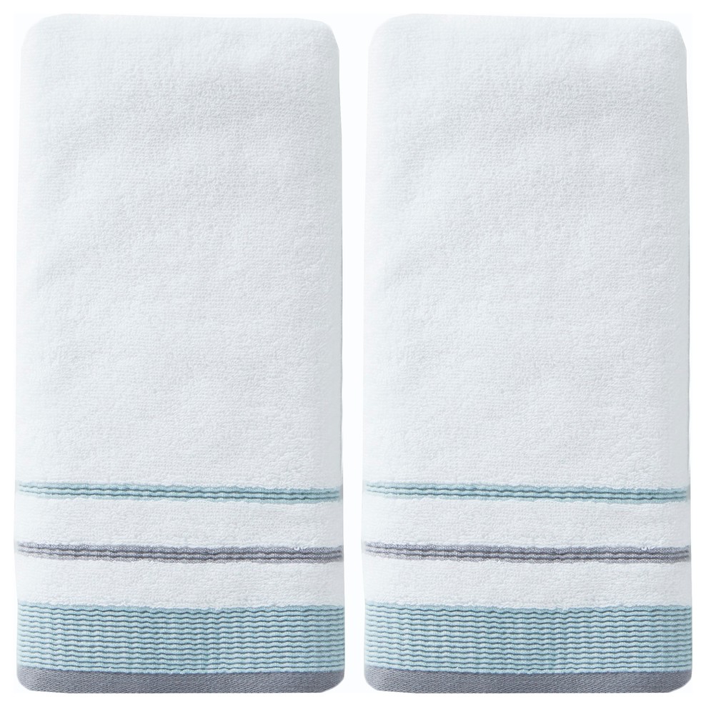 Go Round Hand Towel, Set of 2 - Contemporary - Bath Towels - by ...