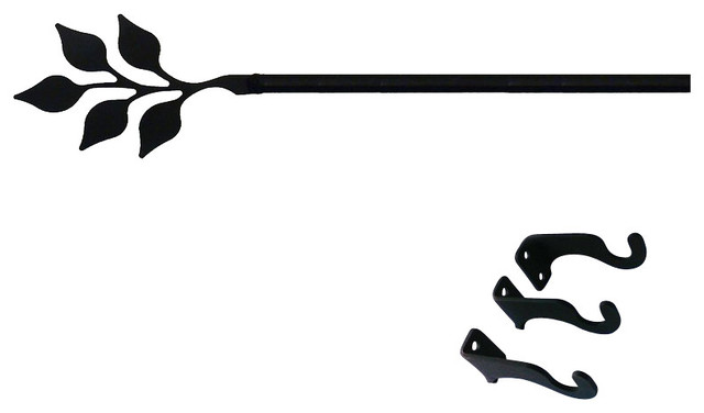Leaf Curtain Rod, Extra Large - Transitional - Curtain Rods - by ...