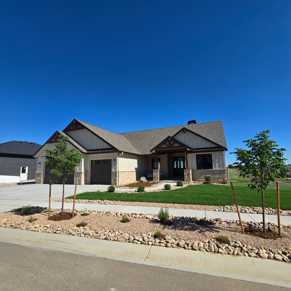 New Build Home Landscaping Front Yard - Modern - House Exterior ...