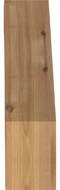 4"Wx6"Dx6"H Balboa Rough Sawn Brace, Douglas Fir, 14"Dx14"H Rustic Wood ...