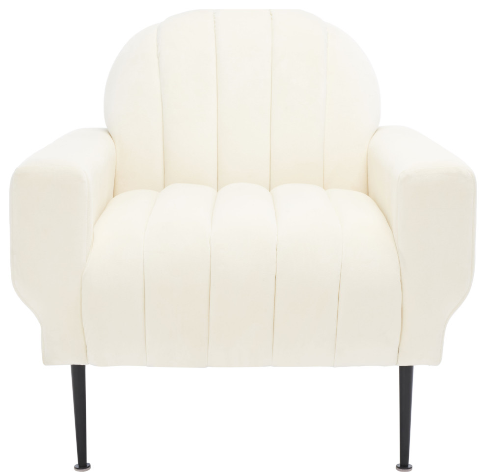 Safavieh Couture Josh Channel Tufted Accent Chair - Midcentury ...