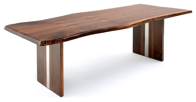 Natural Edge Modern Dining Table, 72x48x31 - Rustic - Dining Tables ...