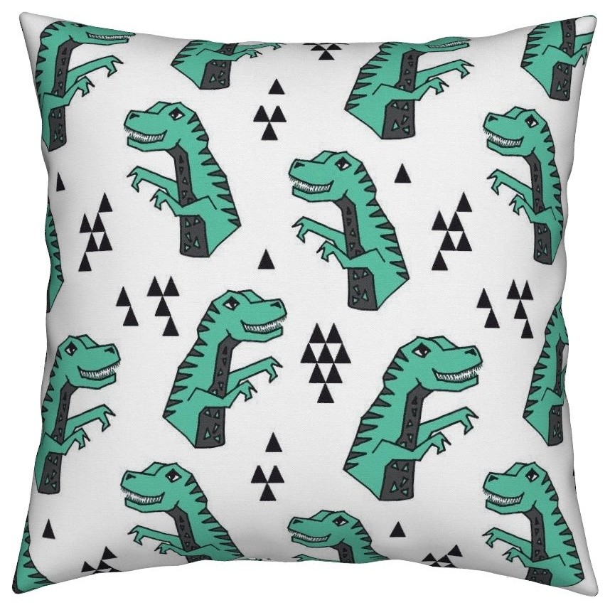 Dinosaur Prehistoric Dino Dinosaurs Baby Throw Pillow - Contemporary ...