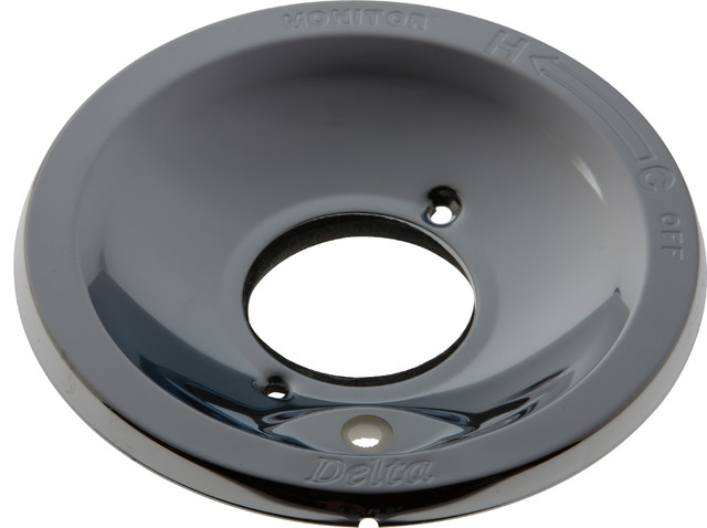 Deep Escutcheon With Push Button Diverter, Polished Chrome - Bathroom ...