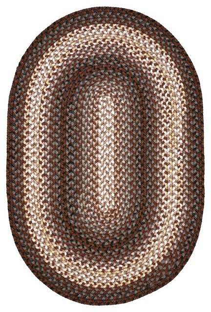 Homespice Decor Driftwood Indoor/Outdoor Braided Rug (Oval), 20" x 30 ...