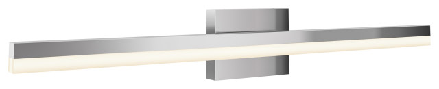 DALS Lighting LED Vanity Light, 5 CCT, 32" Chrome - Modern - Bathroom ...