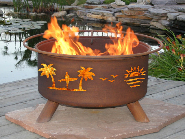 Pacific Coast Fire Pit - Beach Style - Fire Pits - by Patina Products ...