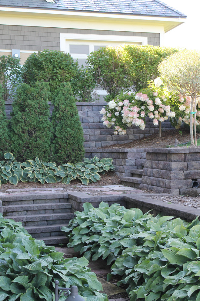 Retaining Walls Create Levels of Gardens - Minneapolis - by ...