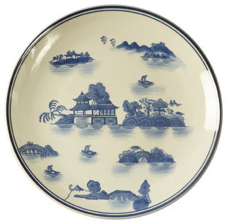 Blue and White Plate - Asian - Decorative Plates - by Orchard Creek Designs