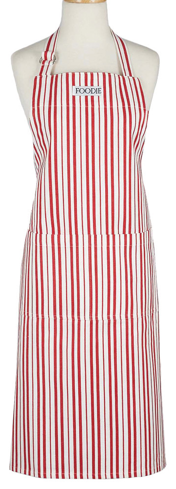 DII Tomato Stripe Foodie Gourmet Chef Apron - Farmhouse - Aprons - by ...