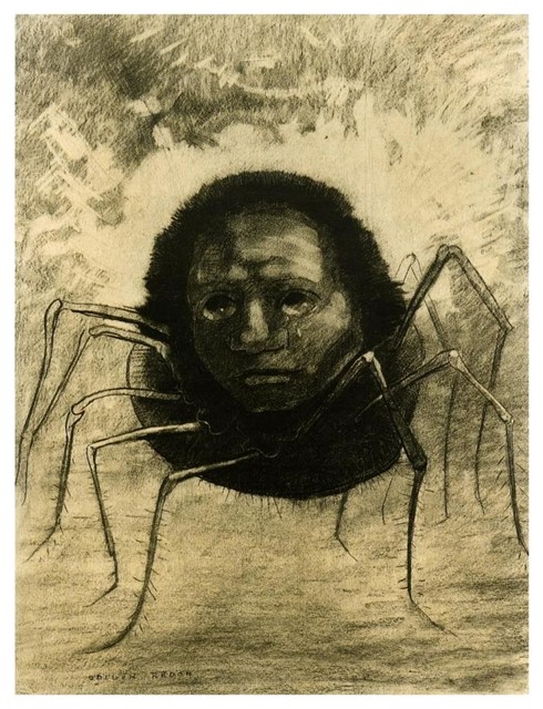 "The Crying Spider" Digital Paper Print by Odilon Redon, 14"x18 ...