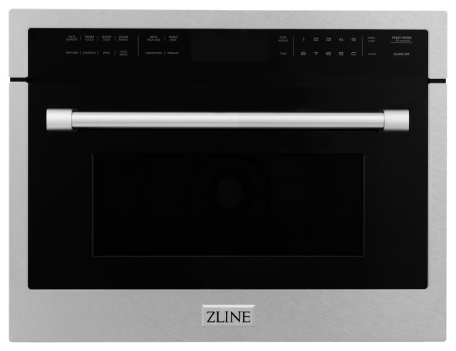 ZLINE 24" Microwave Oven, DuraSnow Steel MWO-24-SS - Modern - Microwave ...