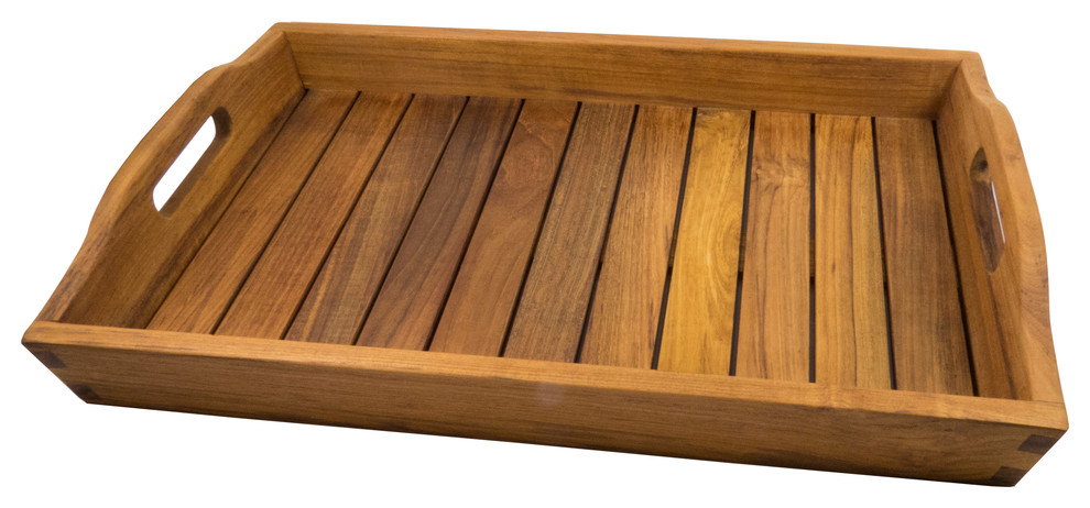 Teak Shower and Spa Tray-Oiled Finish - Traditional - Bathroom ...