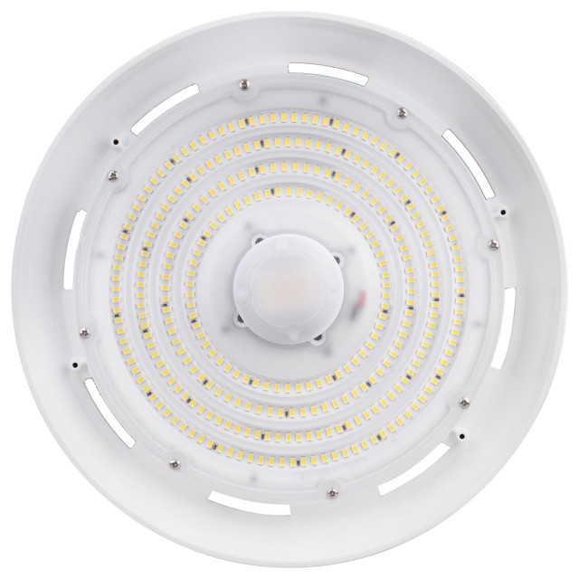 100W UFO LED High Bay, 14000L, 4000K, 120-277V, 0-10V Dim, White - Industrial - Pendant Lighting ...