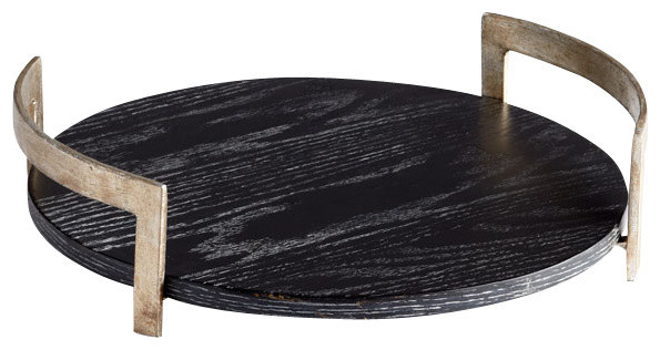 Cyan Design Infinity Tray, Antique Silver - Contemporary - Serving ...