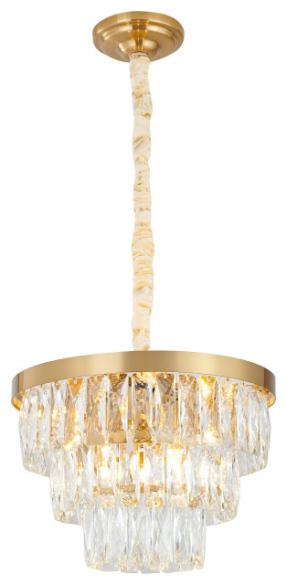 Chandelier, Gold - Contemporary - Chandeliers - by Design Living