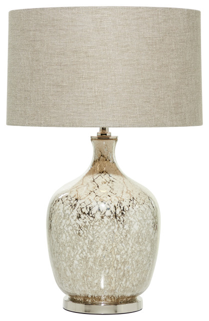 Glam Silver Glass Table Lamp 83831 - Transitional - Table Lamps - by ...