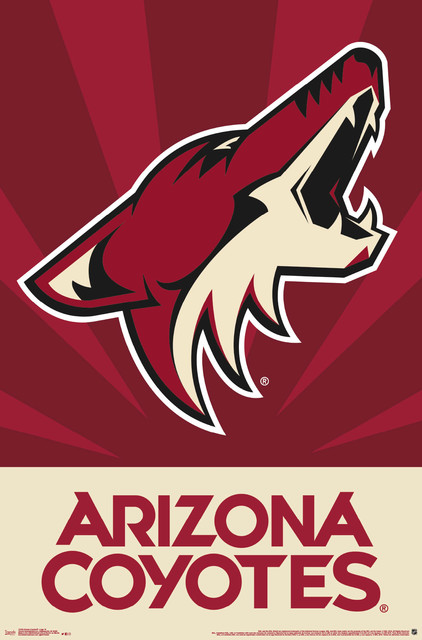 Arizona Coyotes Logo 18 Poster, 22.375"x34" - Contemporary - Prints And ...