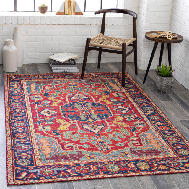 Iris Traditional Area Rug, 2'6"x7'6" - Mediterranean - Hall And Stair ...
