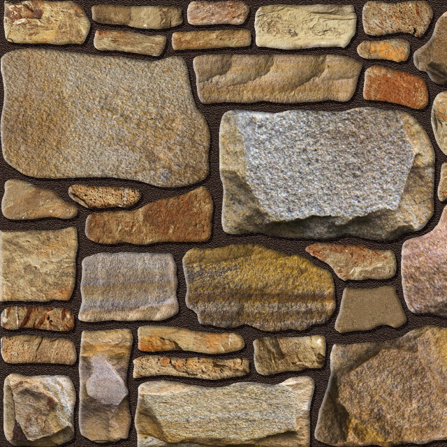 Faux Stone 3D Wall Panels, Set of 10, Covers 54 sq ft - Transitional ...