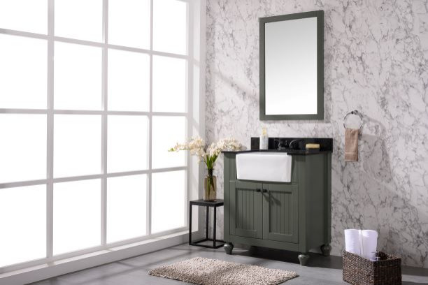 30" Pewter Greensink Vanity Without Faucet - Traditional - Bathroom Vanities And Sink Consoles ...