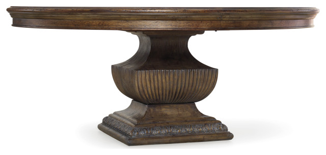 Rhapsody 72" Round Dining Table, 72" - Traditional - Side Tables And ...